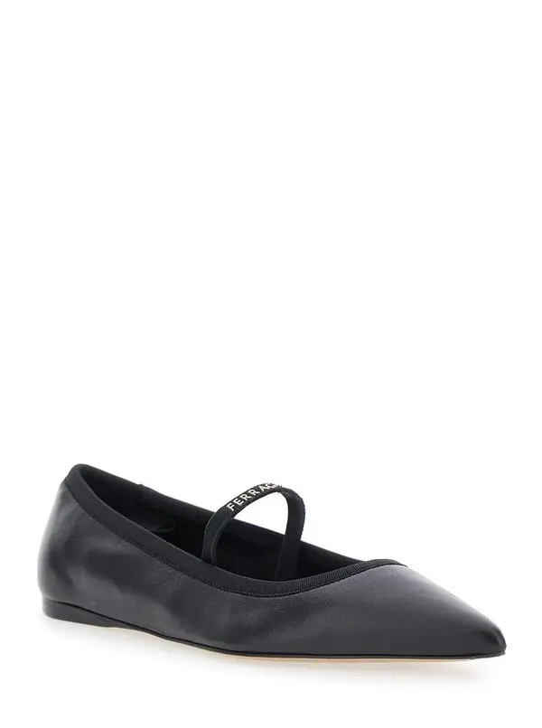 FERRAGAMO Carice Leather Ballet Shoes - Multicolor