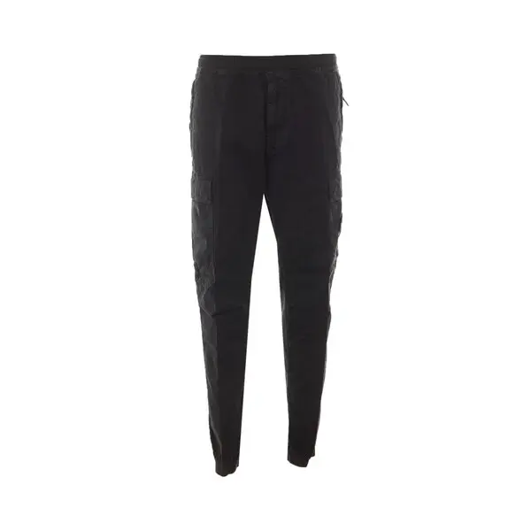 Stone Island Logo Track Pants - Black