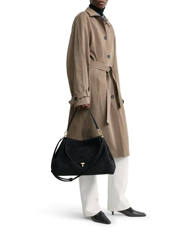 TOTEME T-lock Suede Bag