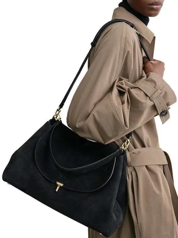 TOTEME T-lock Suede Bag