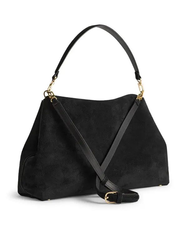 TOTEME T-lock Suede Bag