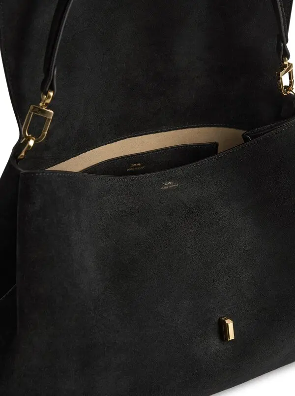 TOTEME T-lock Suede Bag