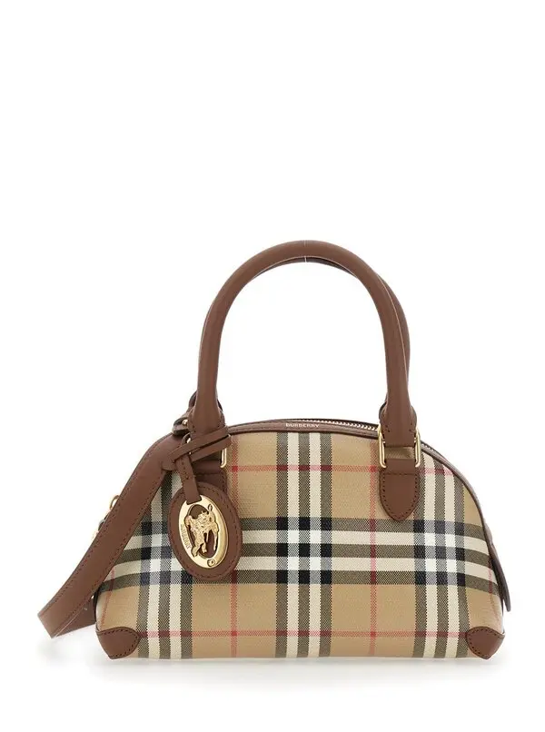 Burberry Primrose Check Canvas Handbag - Multicolor