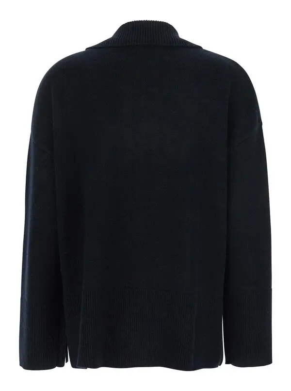 P.a.r.o.s.h Cashmere And Wool Polo Sweater - Black