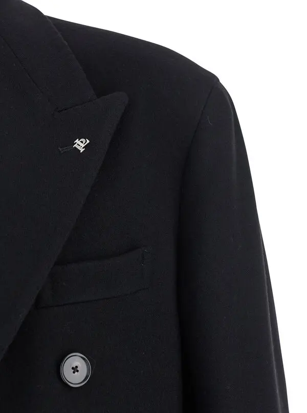 Tagliatore Londra' Oversized Double-breasted Coat In Wool