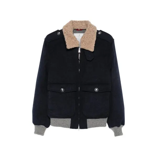 Brunello Cucinelli Jackets Bomber Jackets - Blue