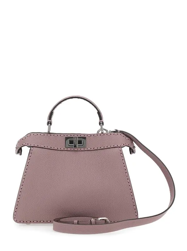 Fendi Peekaboo Iseeu Small Leather Handbag - Pink