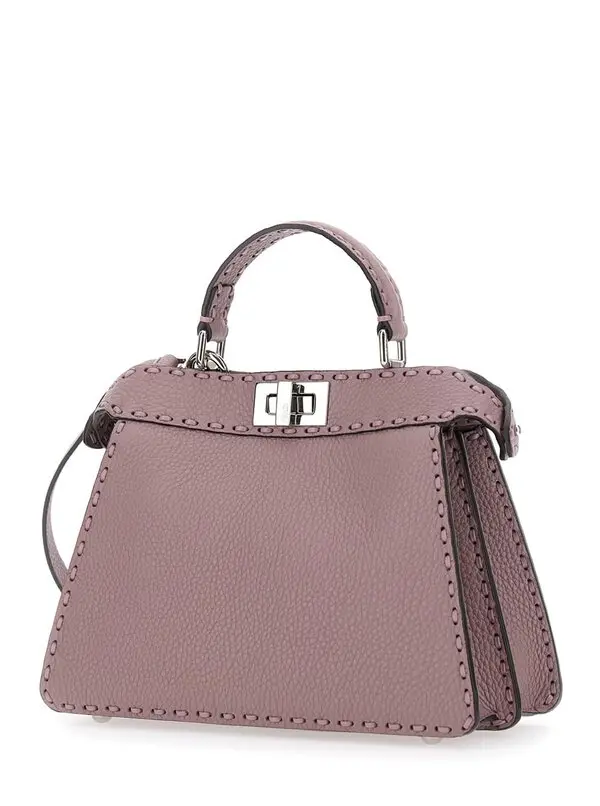 Fendi Peekaboo Iseeu Small Leather Handbag - Pink