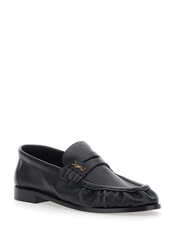 Saint Laurent Le Loafer In Leather - Black