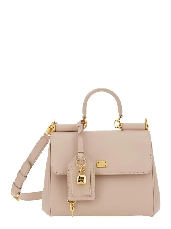 Dolce & Gabbana Small 'my Sicily' Handbag With Padlock Detail - Pink