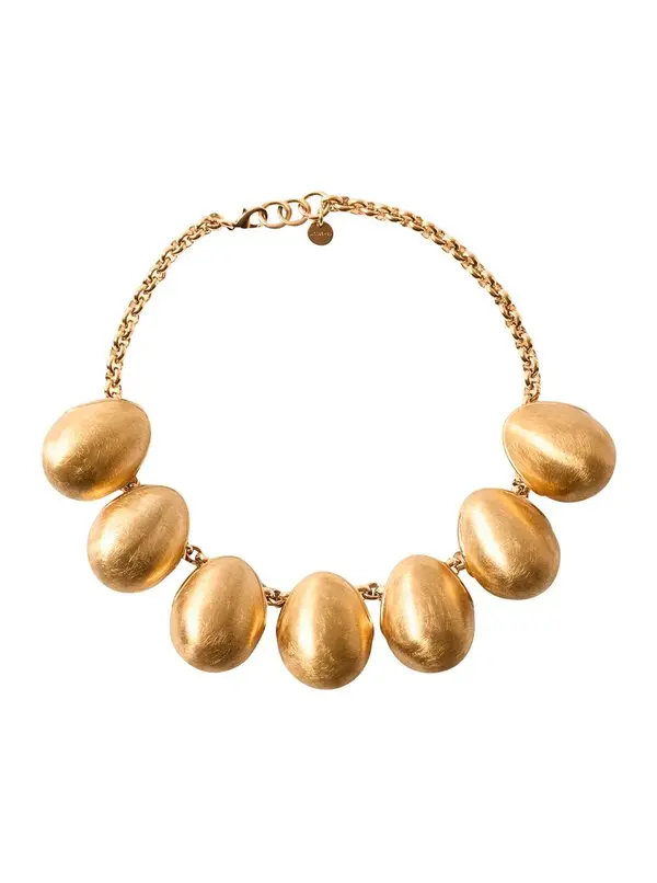 Jacquemus Necklace 'le Collier Raisin' Metallic With Copper And Brass Details - Multicolor