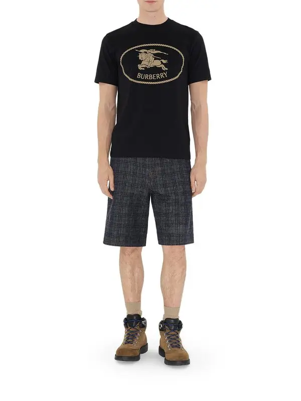Burberry Cotton T-shirt With Front Logo