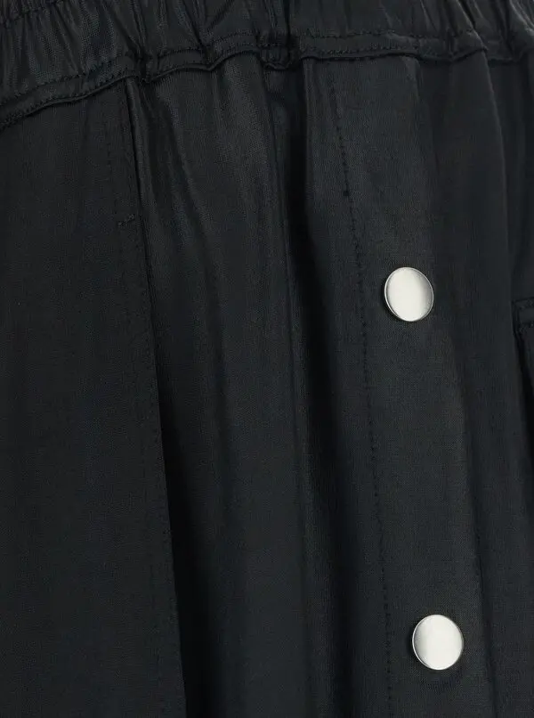 Rick Owens Shorts With Elasticated Waist And Drawstring In Tech Fabric For