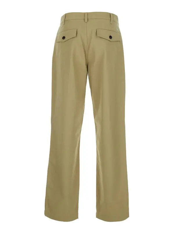 Burberry Arthur Cotton Trousers - Multicolor