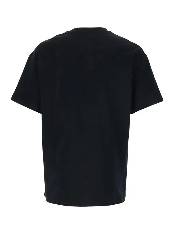 Givenchy T-shirt With Maxi Logo Lettering On The Front In Cotton For - Black