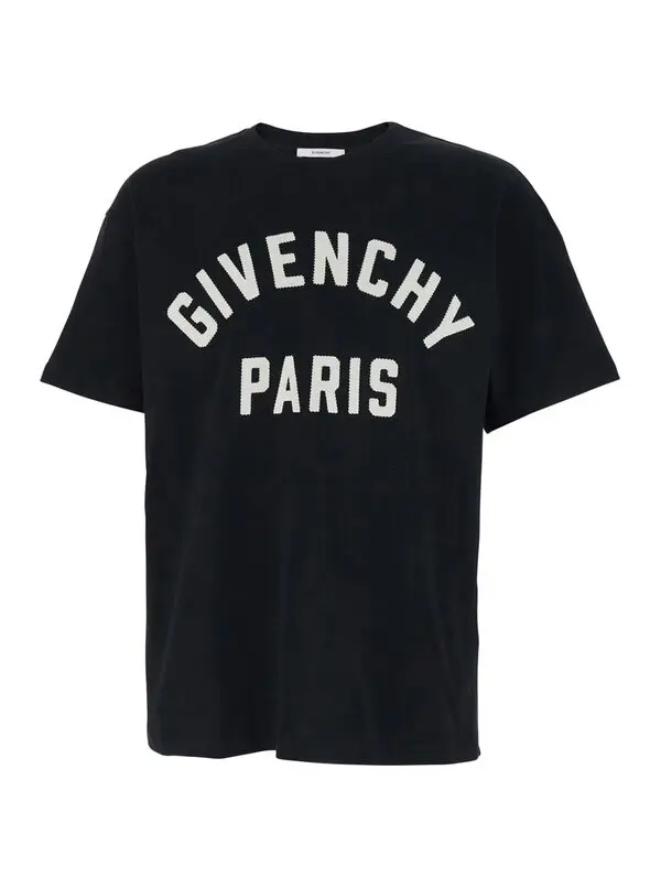 Givenchy T-shirt With Maxi Logo Lettering On The Front In Cotton For