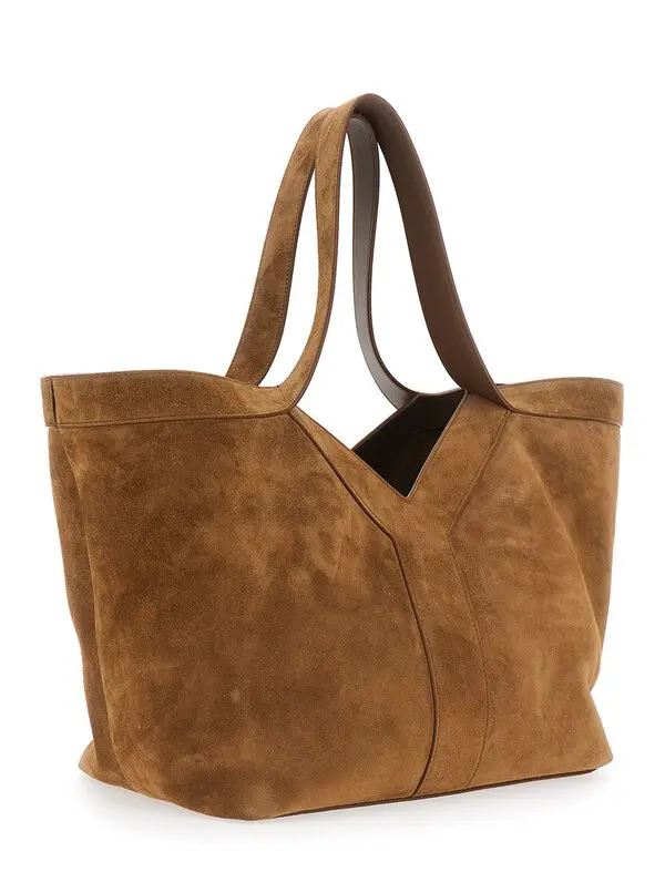 Saint Laurent Leather Shopper Tote Bag - Multicolor