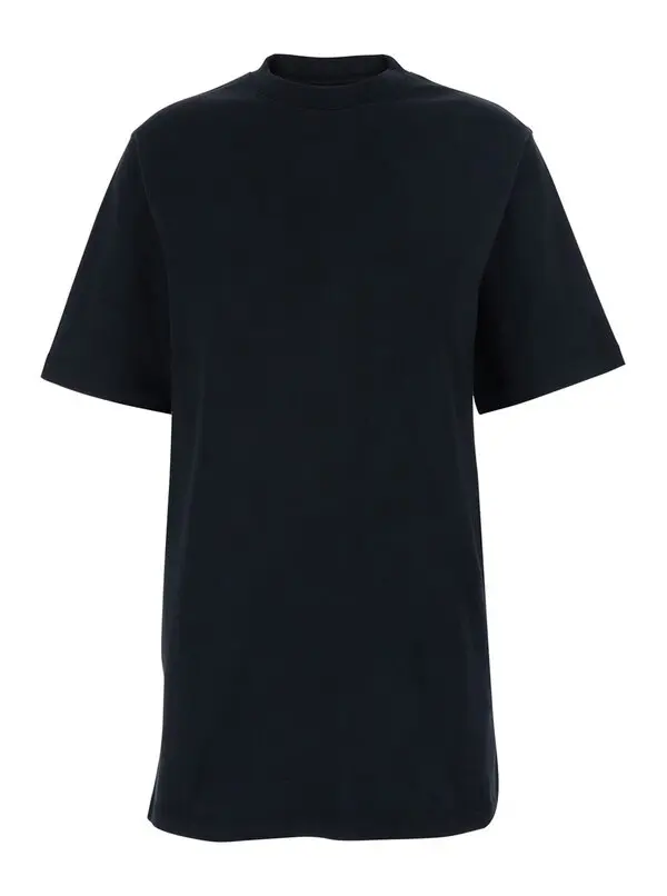 Phoebe Philo Black T-shirt With Side Pockets In Cotton - Multicolor