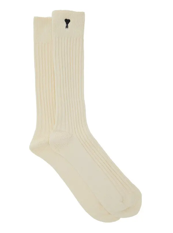 AMI Paris Set Of Three Socks With Adc Embroidery - Multicolor