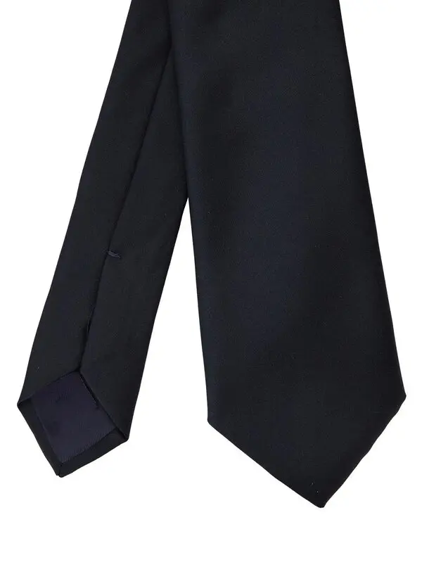 Tagliatore Tie With Knot Closure On The Back In Tech Fabric Blue