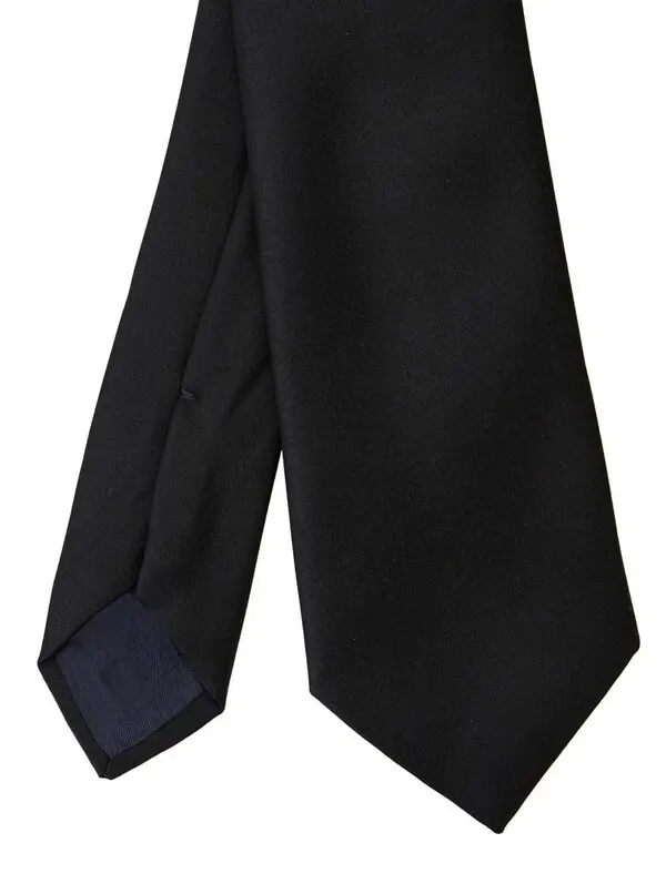 Tagliatore Tech Fabric Neck Tie - Black