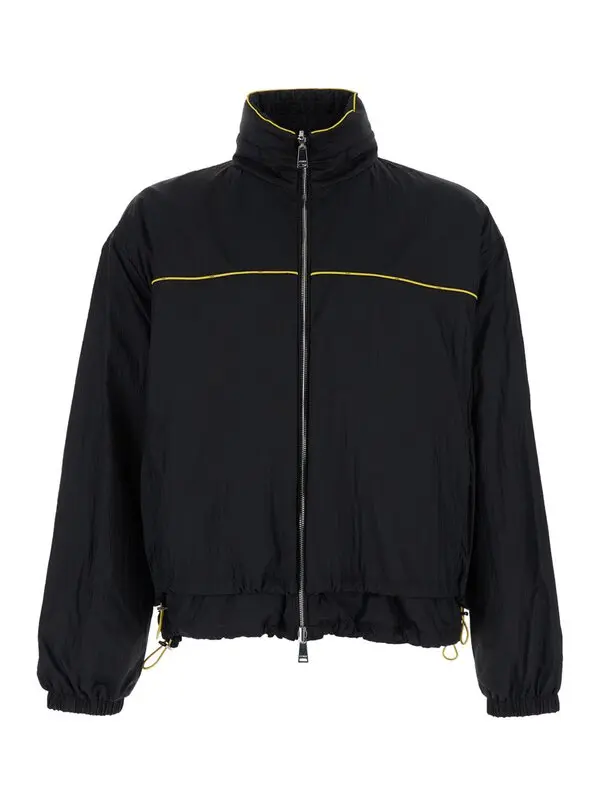 Fendi Black Reversible Jacket With Ff Details In Tech Fabric For - Multicolor