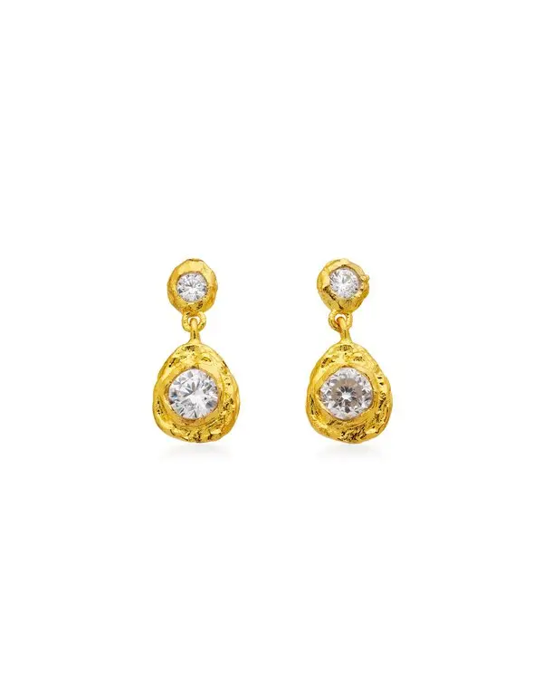 AMBER SCEATS Chia Earrings - Gold