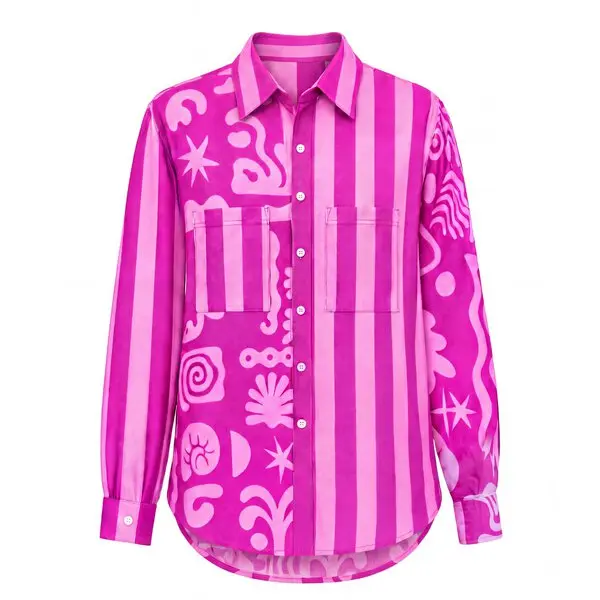 PALM COLLECTIVE Tanzanite Blouse - Pink