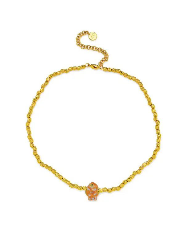 AMBER SCEATS Azurefin Necklace - Gold/orange