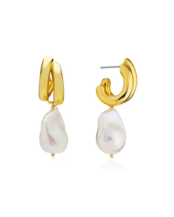 AMBER SCEATS Abalos Earrings - Gold