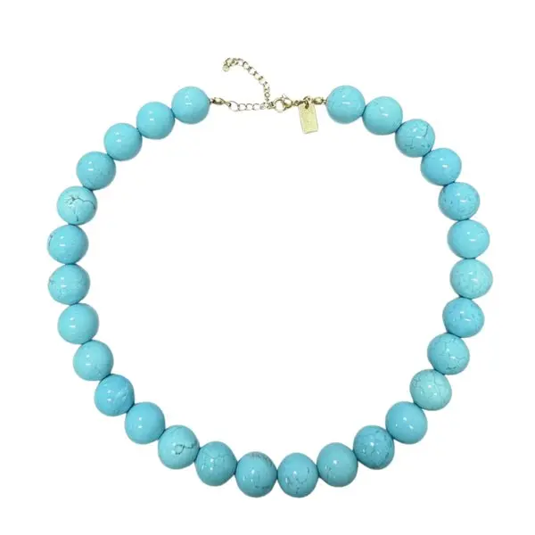 CHRISTINA GREENE On Cloud Nine Turquoise Necklace - Blue