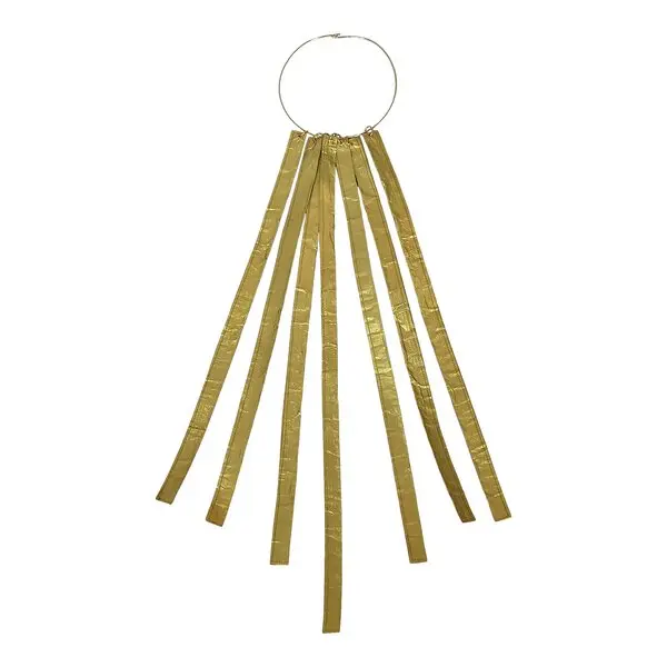 ROMER MILLINERY Metallic Silk "bar" Choker - Gold