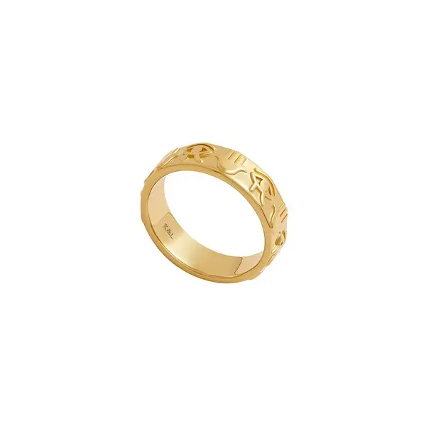 KARMA AND LUCK Sacred Vision Horus Hamsa Ring