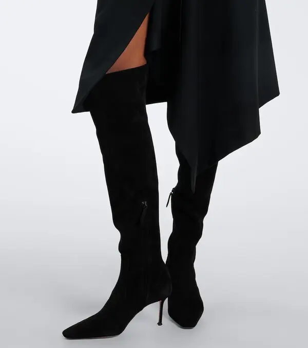 AQUAZZURA Vespera Suede Over-the-knee Boots