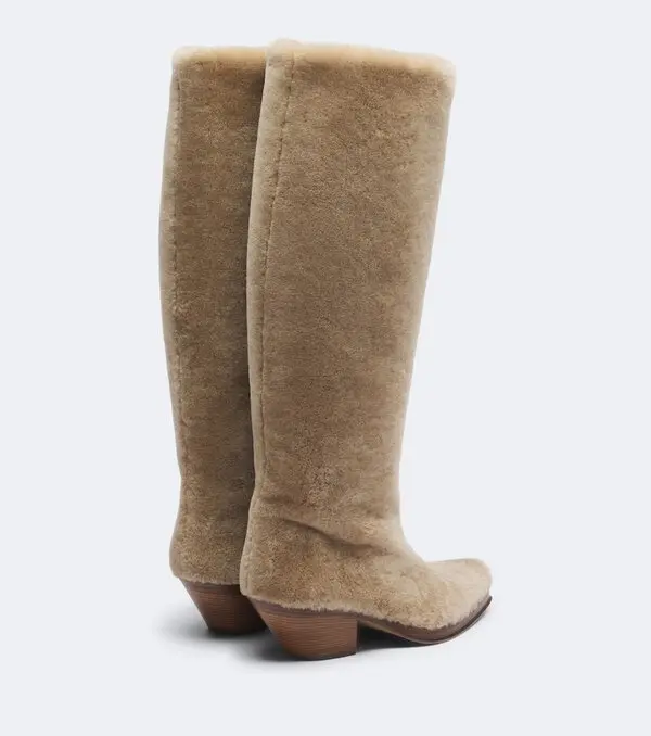 Gabriela Hearst Waite Shearling Knee-high Boots