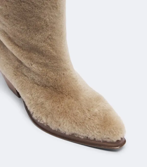 Gabriela Hearst Waite Shearling Knee-high Boots
