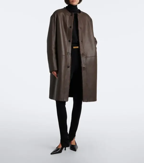 Loulou De Saison Elba Reversible Shearling Coat