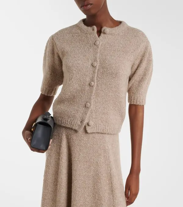 Agnona Cashmere, Silk, And Wool Cardigan