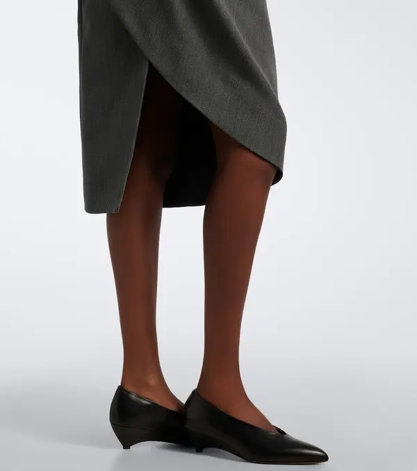 Victoria Beckham Draped Asymmetric Virgin Wool Midi Skirt