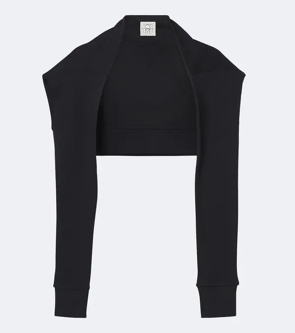 TOTEME Cotton Jersey Scarf - Black