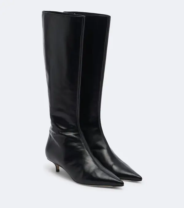 JIMMY CHOO Amis Leather Knee-high Boots - Black