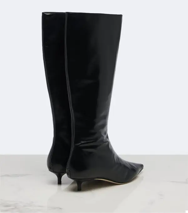 JIMMY CHOO Amis Leather Knee-high Boots - Black