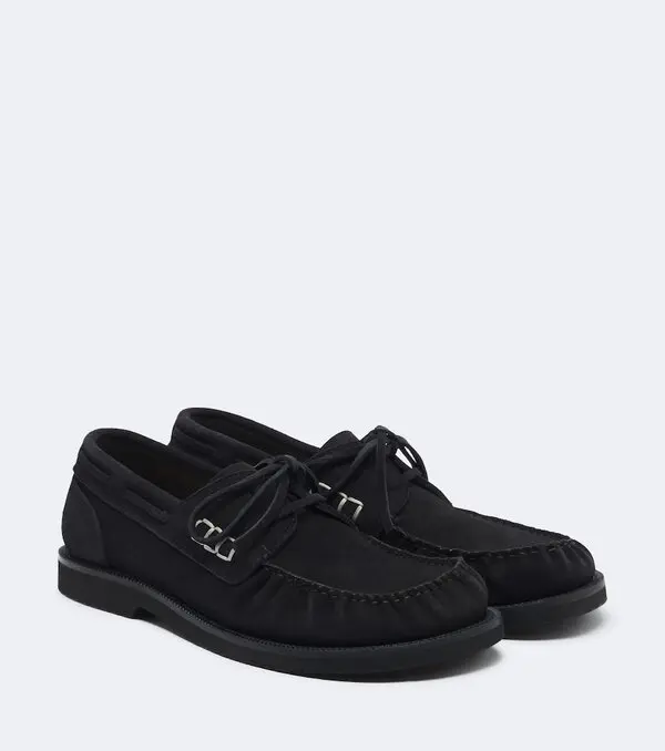 JW Anderson Suede Boat Shoes - Blue