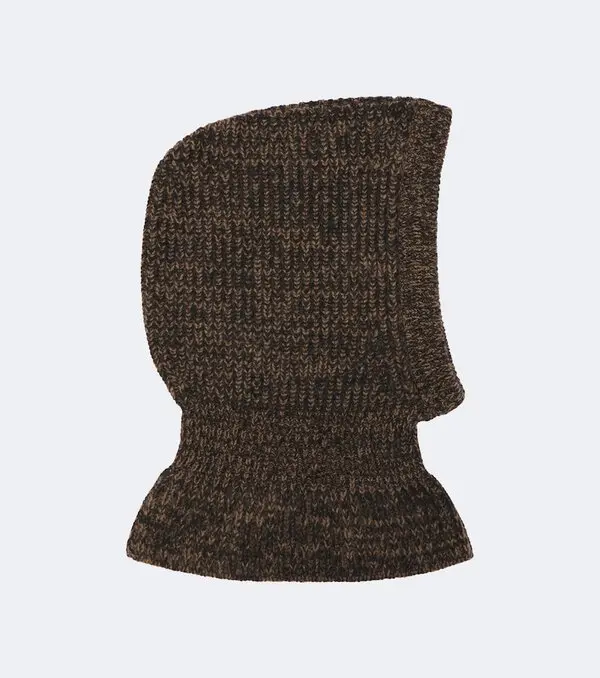 LEMAIRE Alpaca And Yak Balaclava - Brown