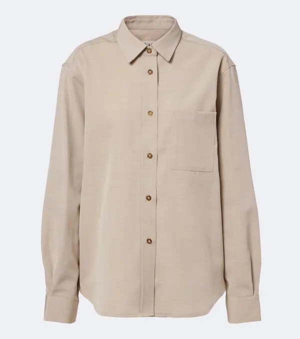 RÓHE Wool And Silk Shirt - Beige