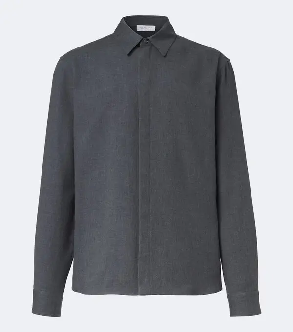 Gabriela Hearst Abbe Cotton And Cashmere Shirt