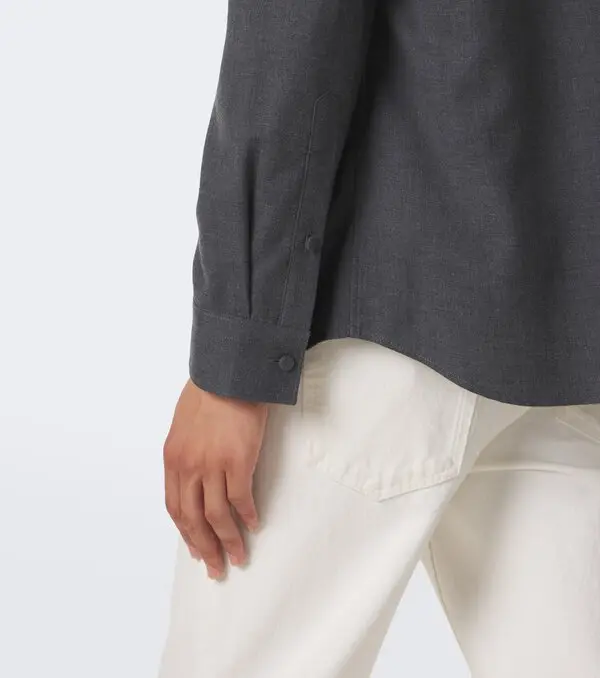 Gabriela Hearst Abbe Cotton And Cashmere Shirt