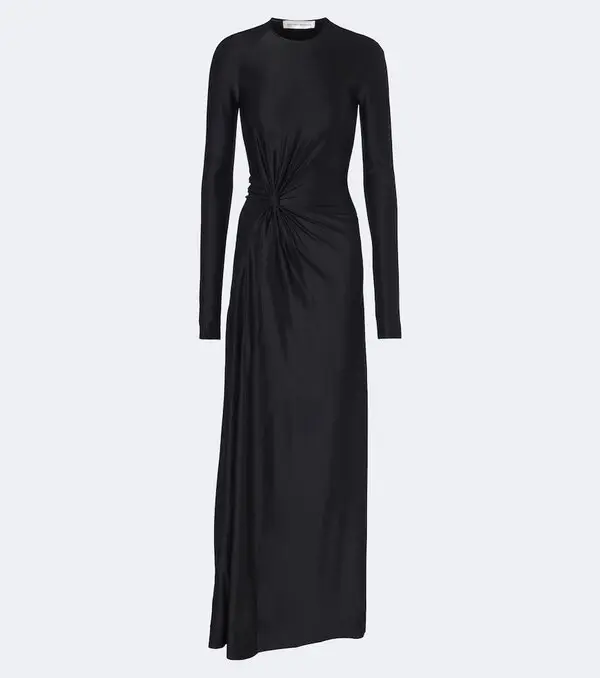 Victoria Beckham Florence Gathered Jersey Gown - Black