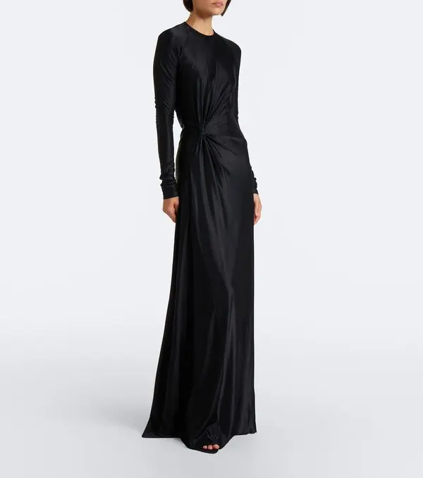 Victoria Beckham Florence Gathered Jersey Gown