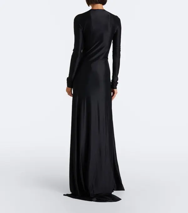 Victoria Beckham Florence Gathered Jersey Gown